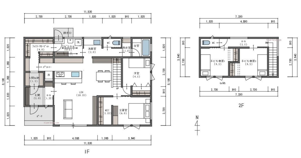 【2階建×4LDK×35坪】回遊動線・ランドリールームのある1階主寝室の間取り | 咲くくらし
