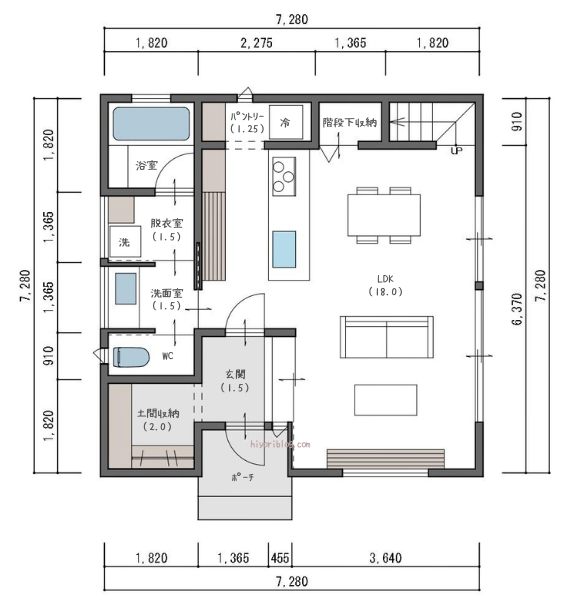 2階建×4LDK×30坪｜スペースを効率良く活用！廊下のない総二階の間取り | 咲くくらし